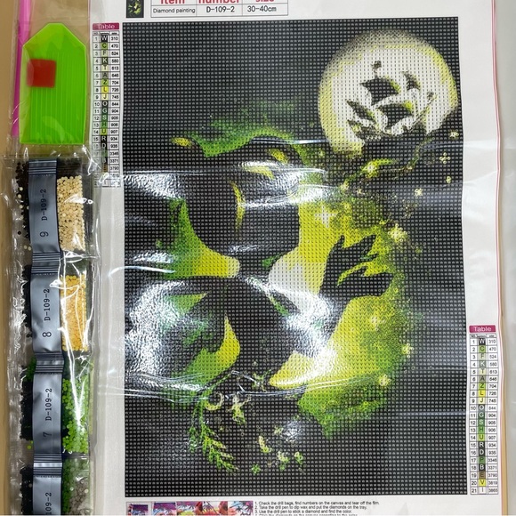 tiffclosetfinds | Art | 5d Diamond Painting Art Craft Kit Green ...